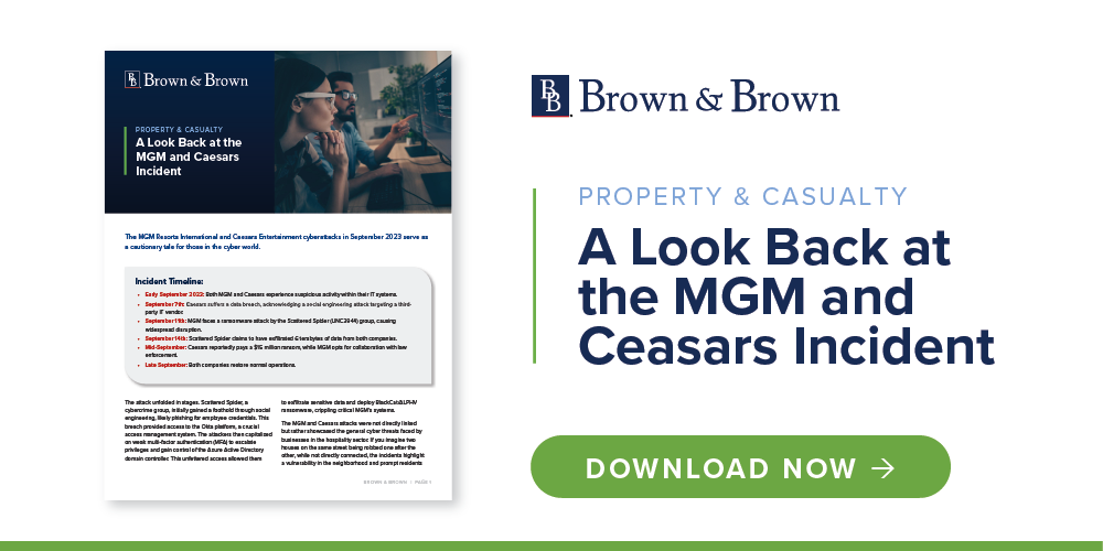 A Look Back at the MGM and Caesars Incident - Brown & Brown